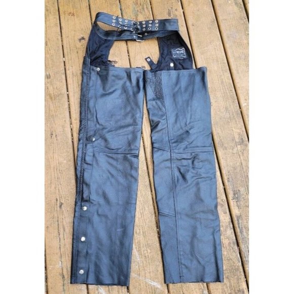 Pants & Jumpsuits | Leather Lady Chaps Large Biker Rally Sturgis Party ...